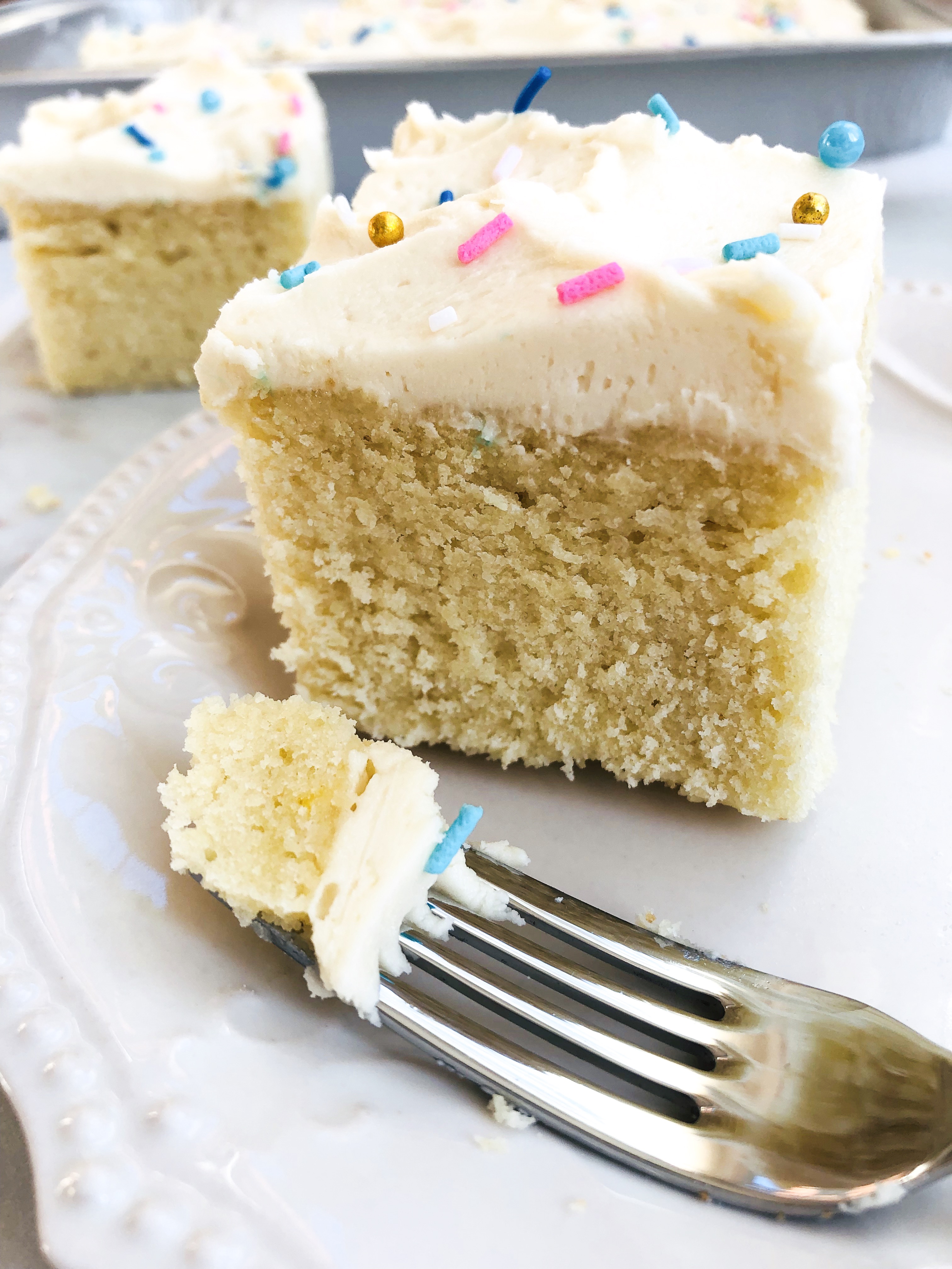 Vanilla Sheet Cake – Sara’s Baking Blog